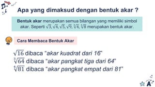 Bentuk Akar Bagian 1 | PPTX