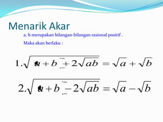 Bentuk Akar | PPTX