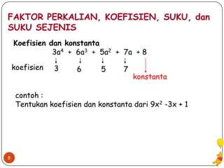 Bentuk aljabar | PPTX