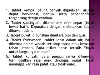 Bentuk – bentuk obat | PPTX