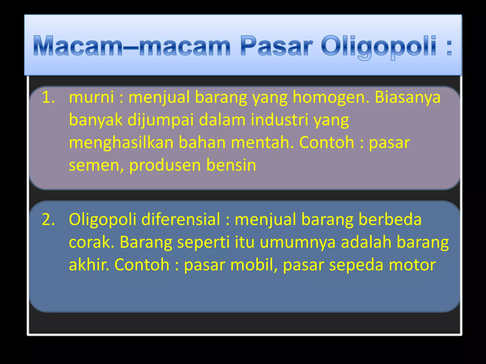 Bentuk – bentuk pasar | PPTX