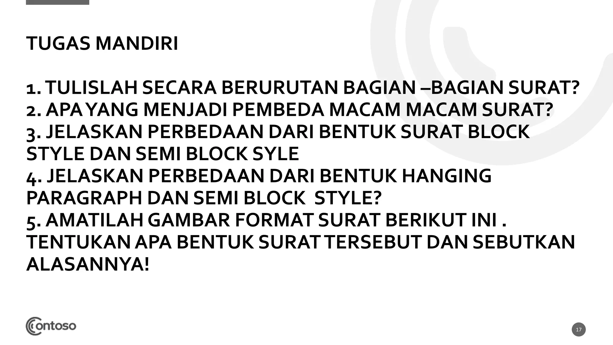Bentuk bentuk surat | PPTX