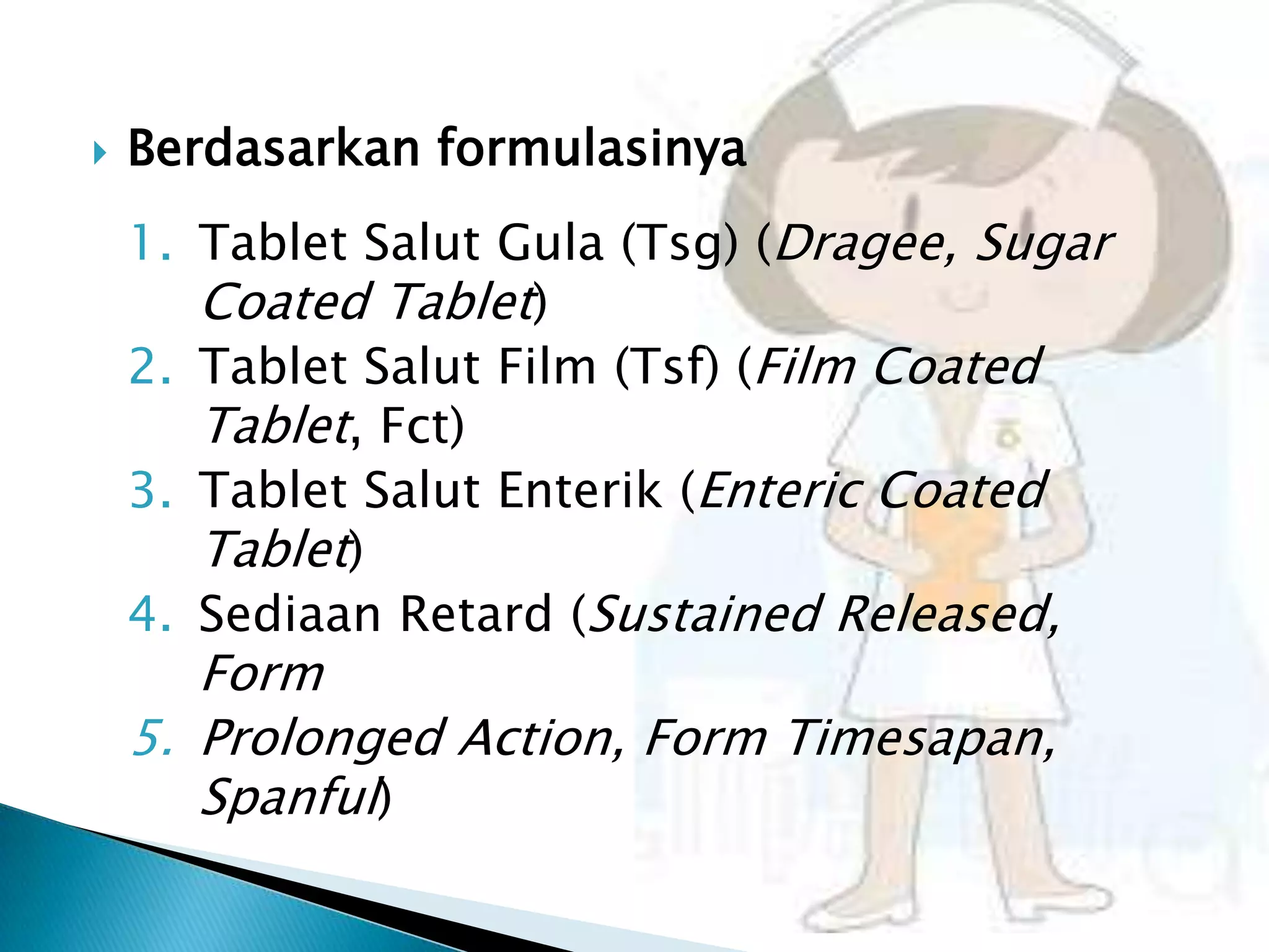 Bentuk dan cara pemberian obat | PPTX