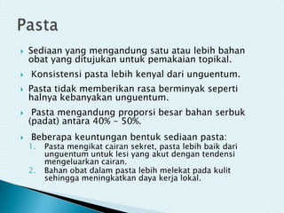 Bentuk dan cara pemberian obat | PPTX