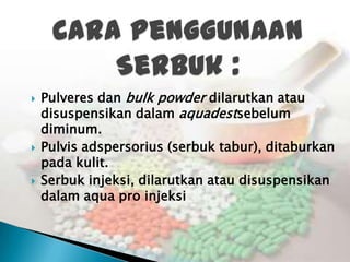 Bentuk dan cara pemberian obat | PPTX