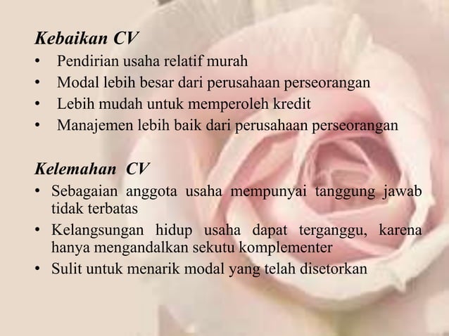 Bentuk dan peran badan usaha | PPTX