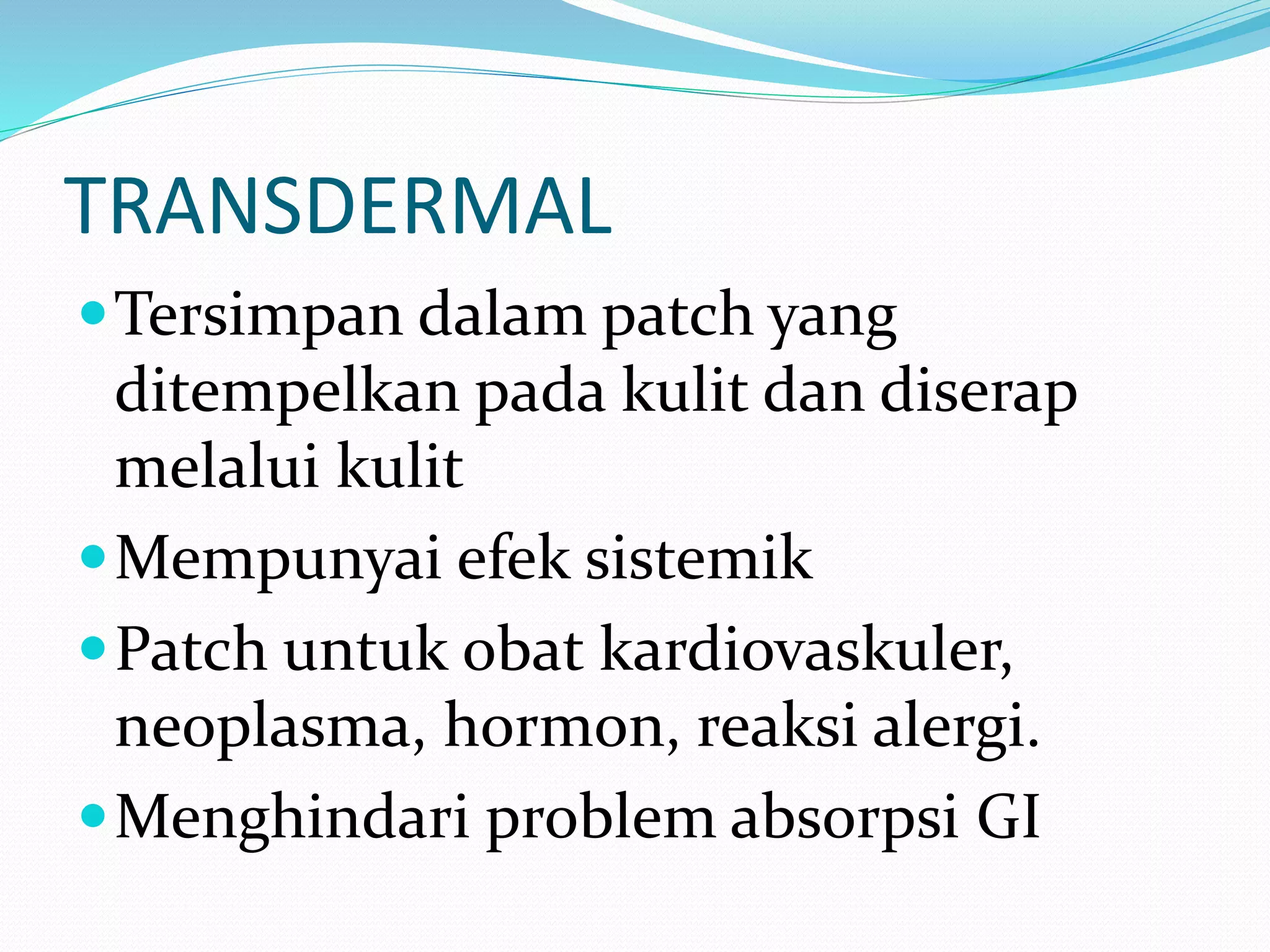 Bentuk dan rute pemberian obat | PPTX