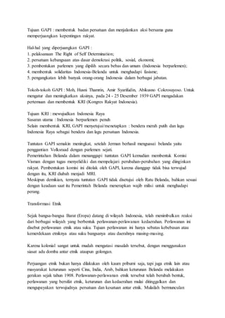 strategi organisasi pergerakan nasional dalam menghadapi kekuasaan ...