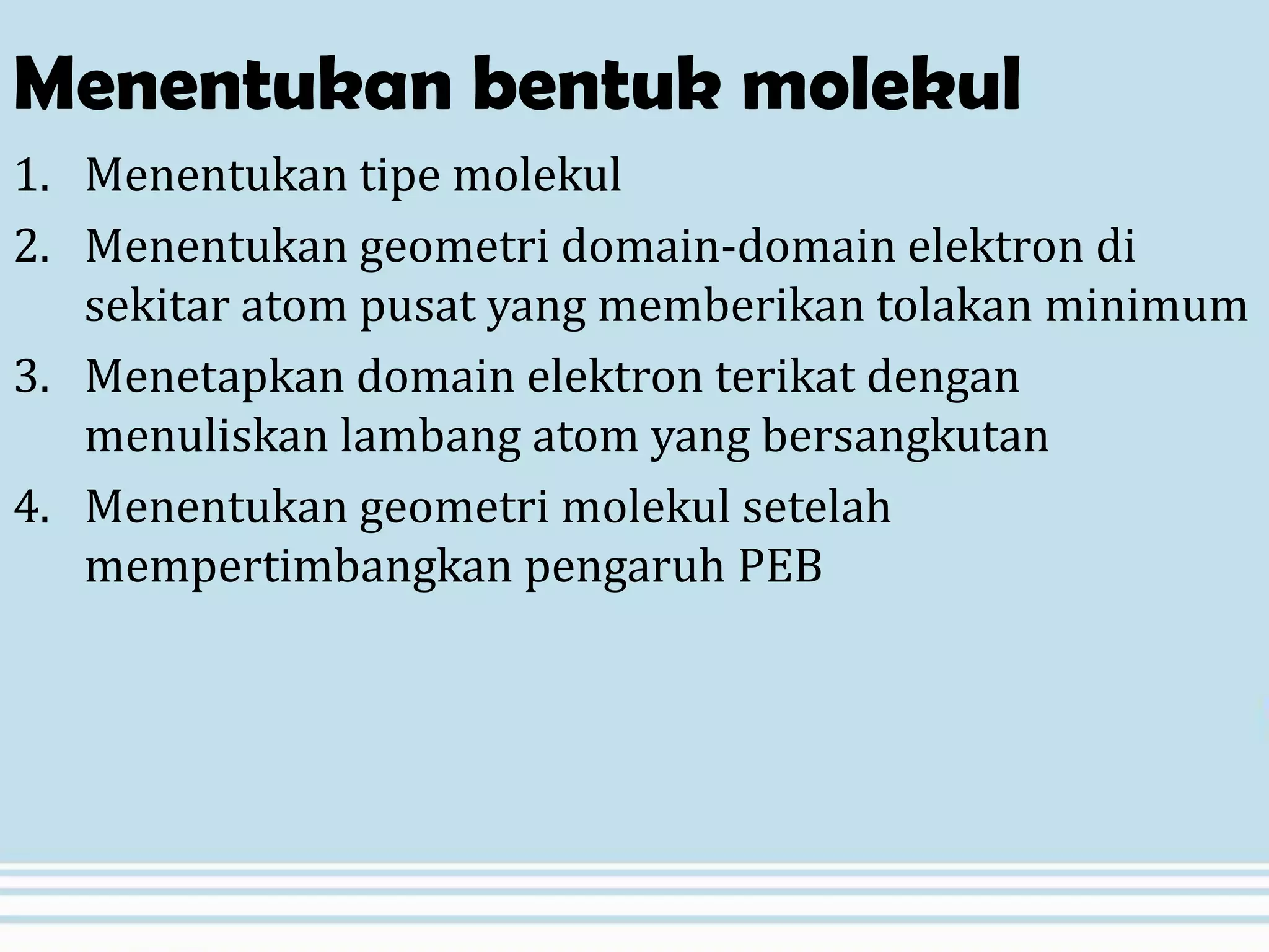 Bentuk geometri molekul | PPTX