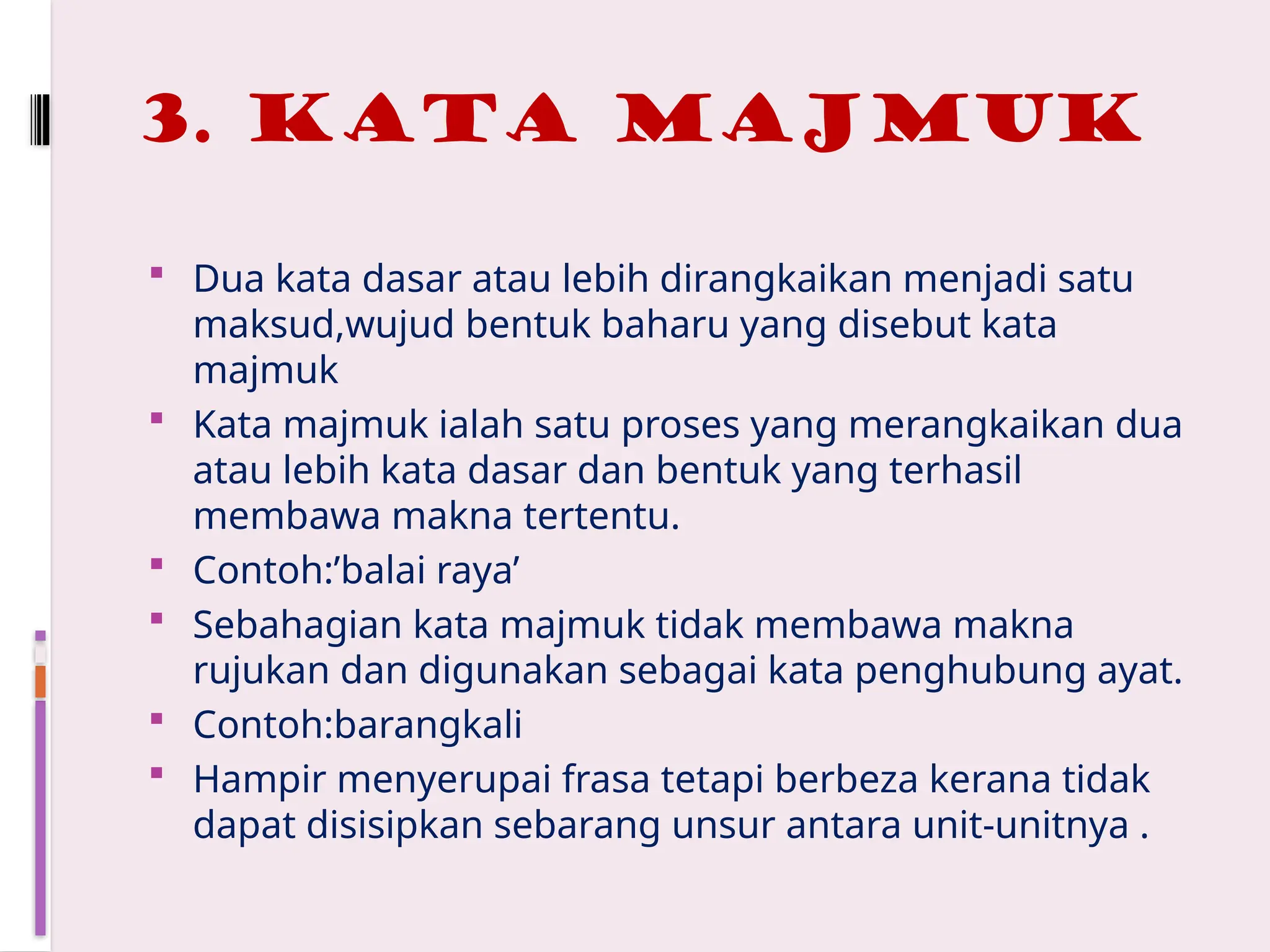 Pembentukan kata Bentuk Kata Bahasa Melayu | PPTX