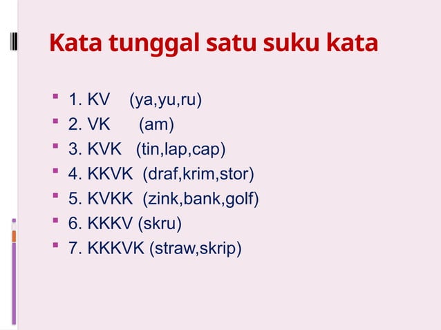 Pembentukan kata Bentuk Kata Bahasa Melayu | PPTX