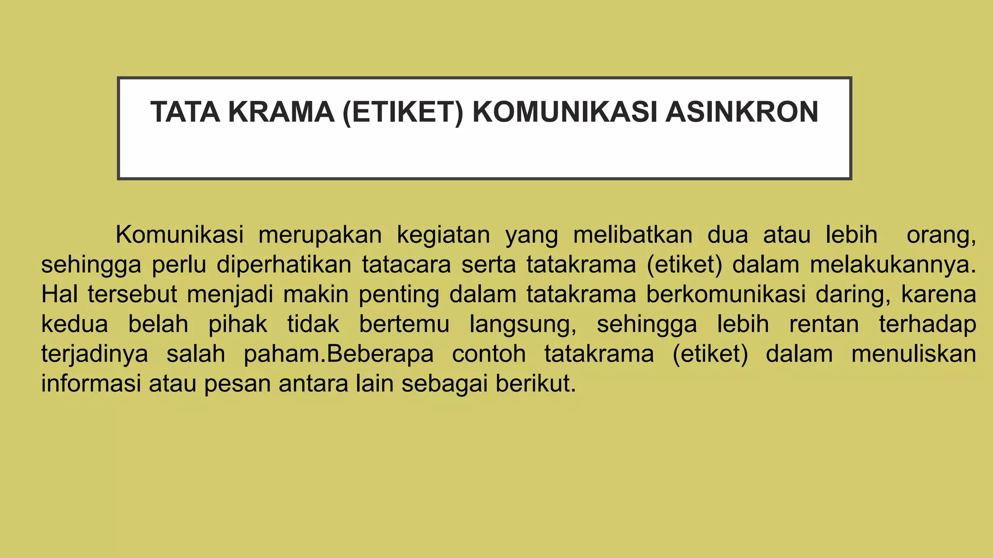 Bentuk komunikasi daring asinkron | PPTX