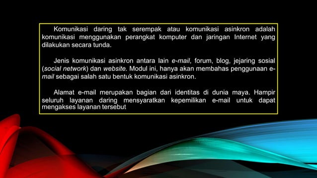 Bentuk komunikasi daring asinkron | PPT