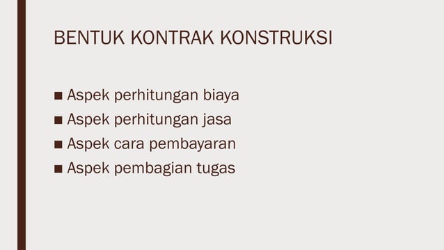 Bentuk Kontrak pengadaan barang dan jasa.pptx | Free Download
