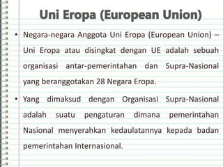 Bentuk lembaga integrasi ekonomi di dunia | PPT