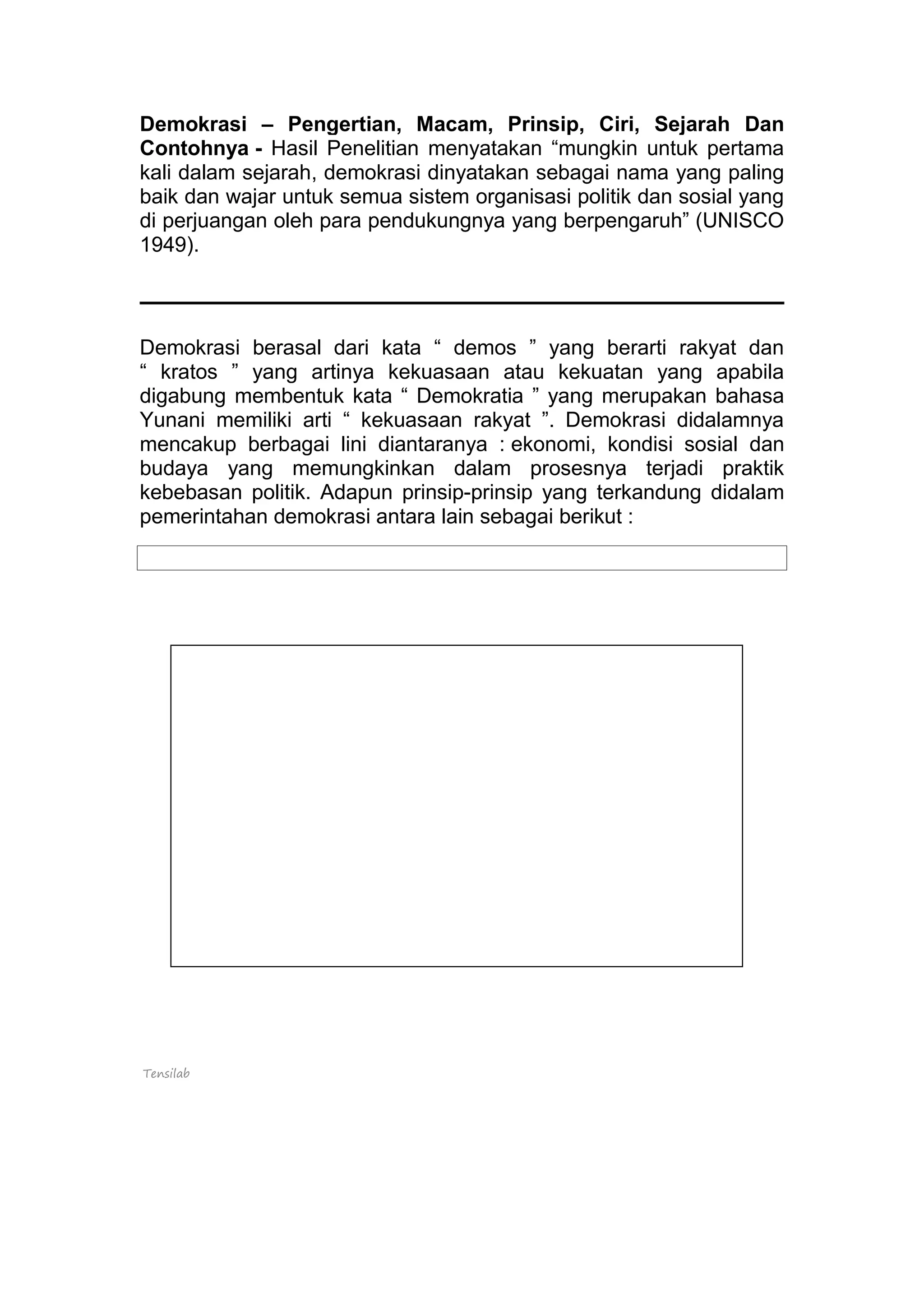 Bentuk,macam,dan prinsip Demokrasi (BAB 2) Kelas XI.doc