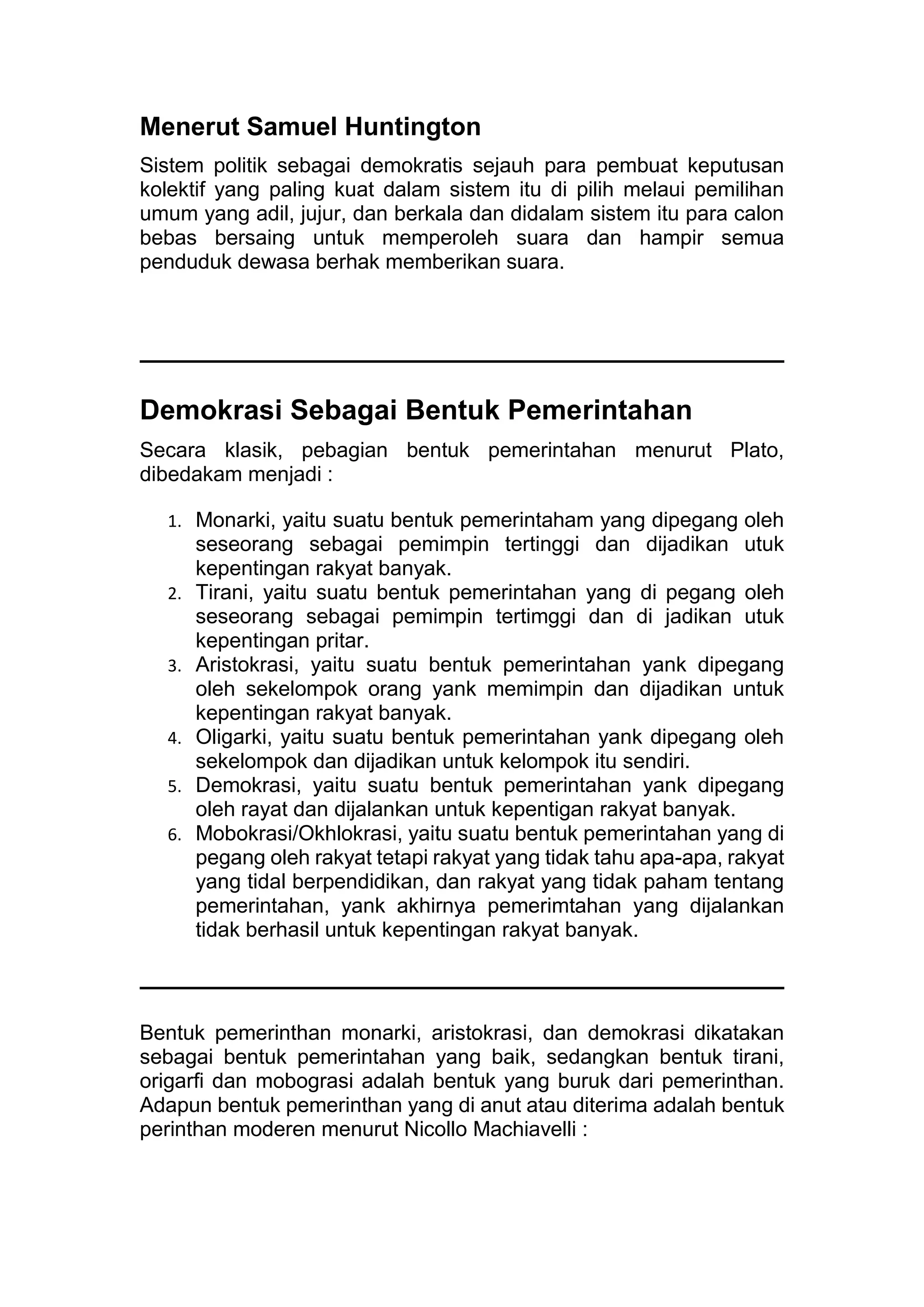 Bentuk,macam,dan prinsip Demokrasi (BAB 2) Kelas XI.doc