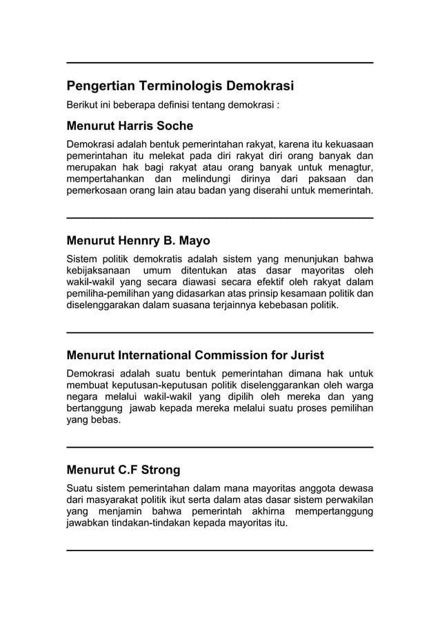 Bentuk,macam,dan prinsip Demokrasi (BAB 2) Kelas XI.doc