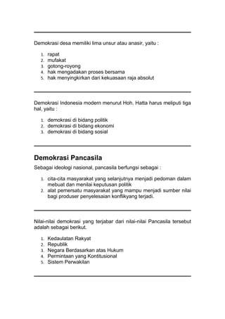 Bentuk,macam,dan prinsip Demokrasi (BAB 2) Kelas XI.doc