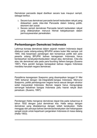 Bentuk,macam,dan prinsip Demokrasi (BAB 2) Kelas XI.doc