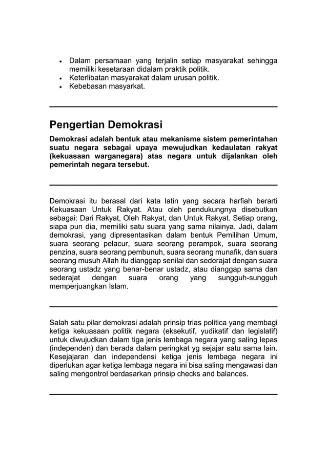 Bentuk,macam,dan prinsip Demokrasi (BAB 2) Kelas XI.doc