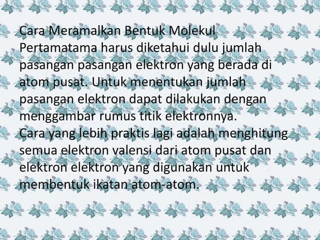 Bentuk molekul | PPT