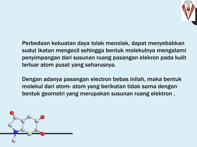 Bentuk Molekul dan Kepolaran Senyawa Kovalen | PPTX
