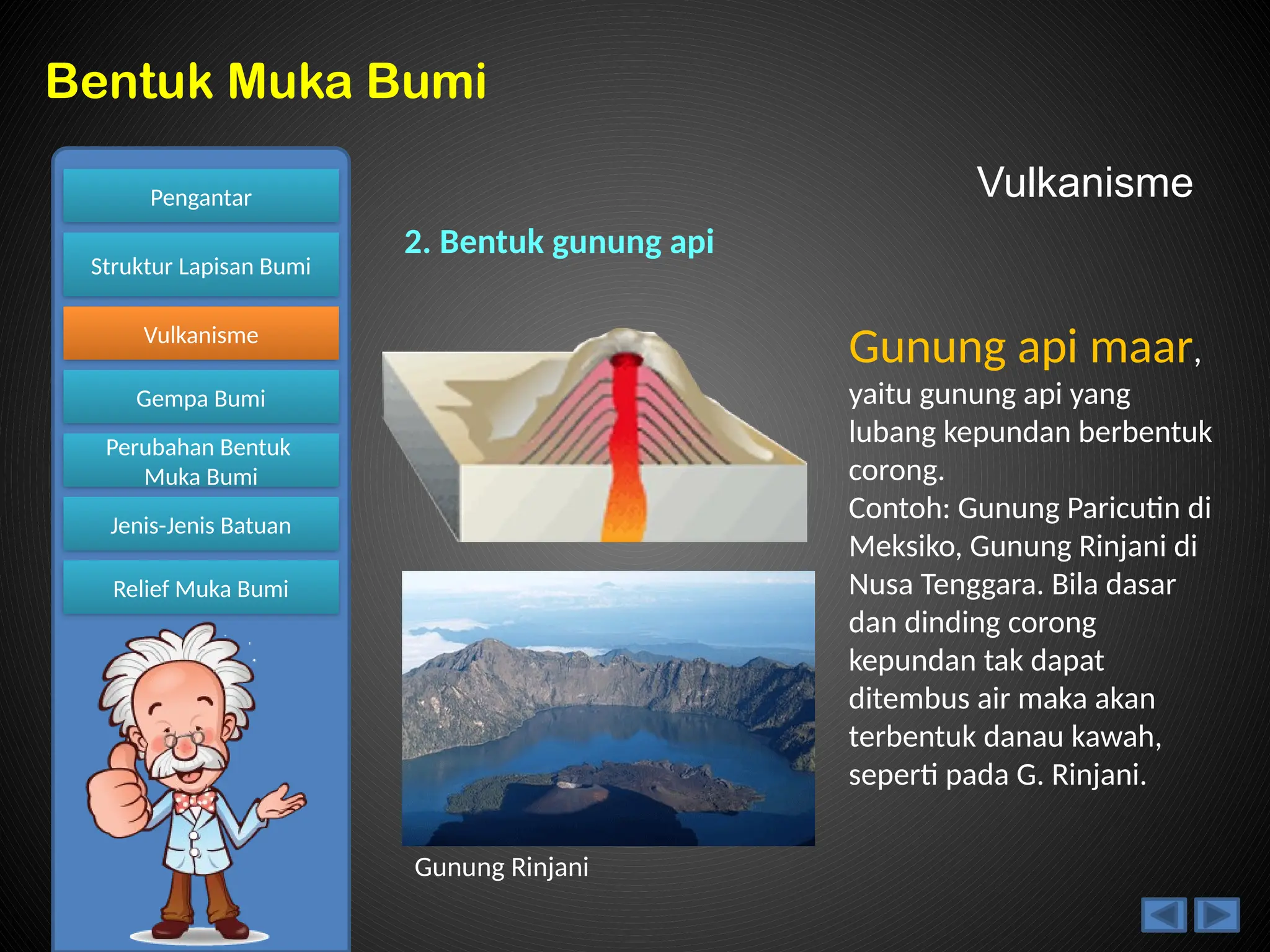 bentuk muka bumi dalam mata pelajaran geografi | PPTX