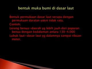 Bentuk muka bumi di daratan | PPTX