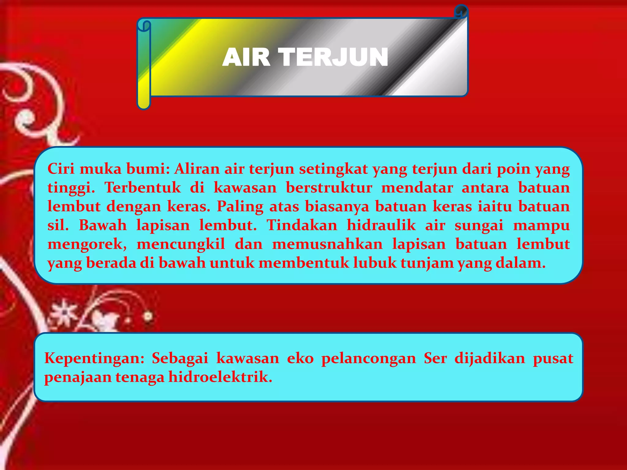 Bentuk muka bumi hasil hakisan dan pemendapan sungai | PPTX