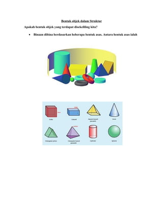Bentuk objek dalam struktur | DOC