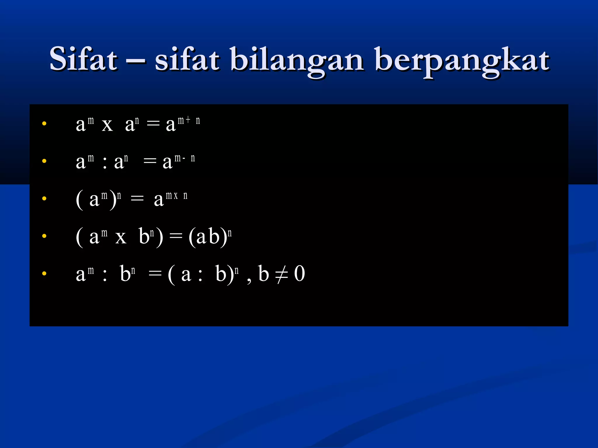 Bentuk pangkat | PPT
