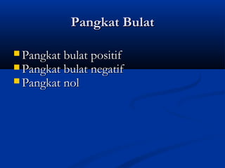 Bentuk pangkat | PPT