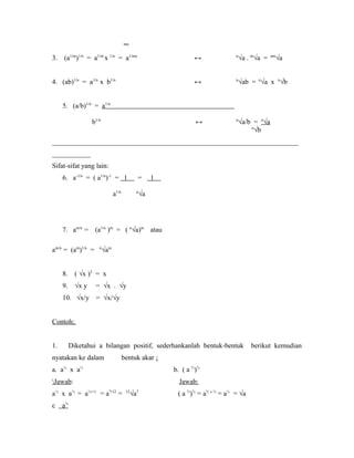 Bentuk pangkat | DOC