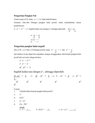 Bentuk pangkat | DOC