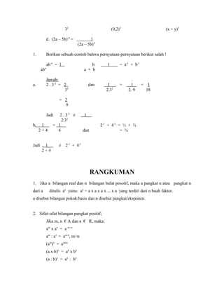 Bentuk pangkat | DOC