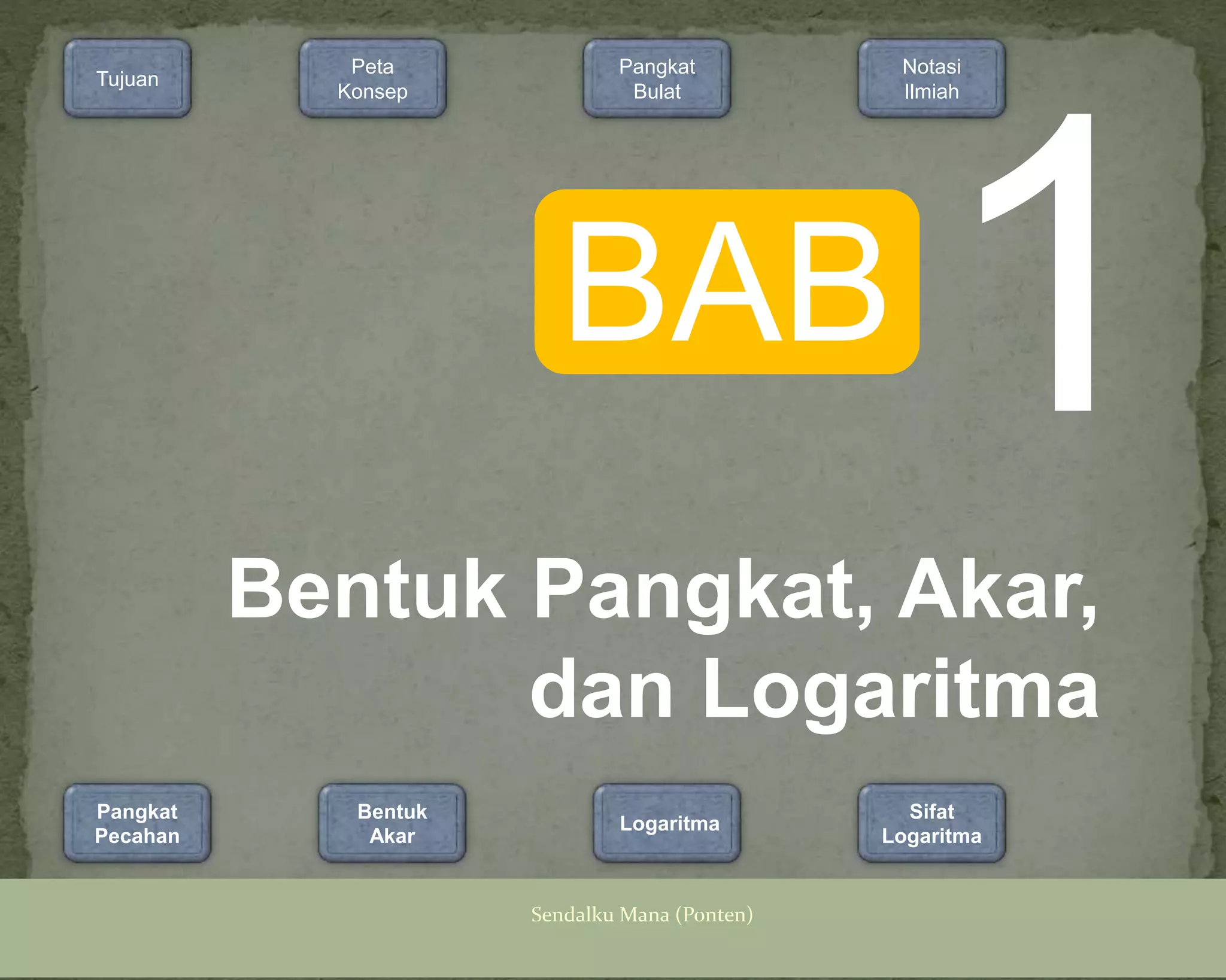 Bentuk pangkat, akar, dan logaritma | PPTX