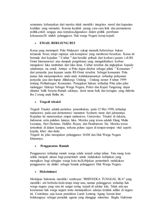 Bentuk pelanggaran hak warga negara | PDF