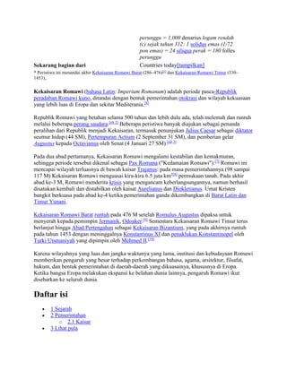 Bentuk pemerintahan romawi | PDF