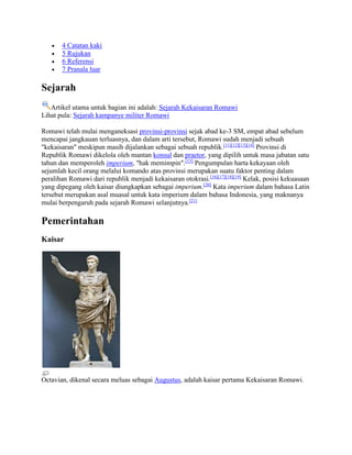 Bentuk pemerintahan romawi | PDF