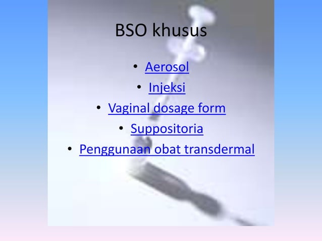 Bentuk sediaan obat | PPTX