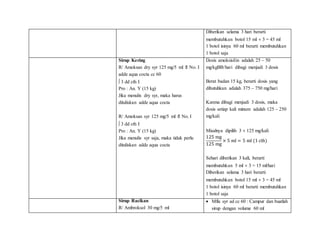 Catatan Farmasi - Bentuk Sediaan Obat | DOCX