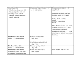 Catatan Farmasi - Bentuk Sediaan Obat | DOCX