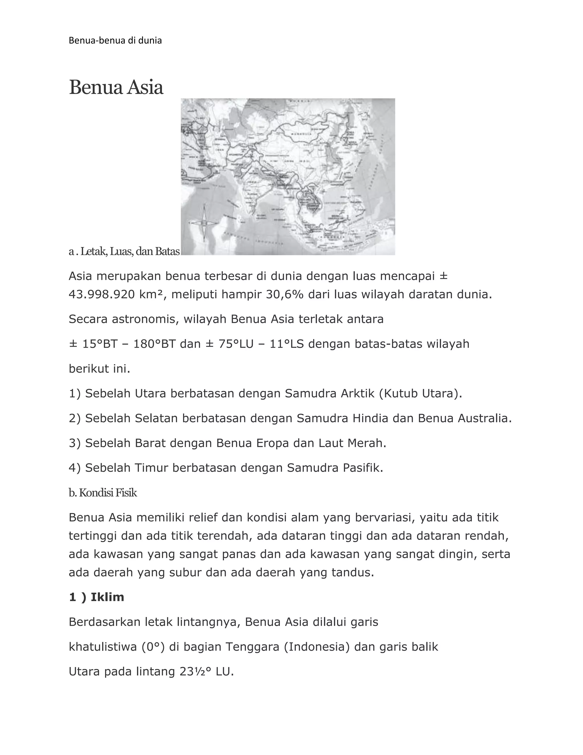 Benua | DOCX