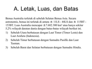 Benua Australia | PPTX