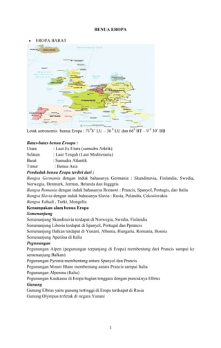Benua erop1 | DOCX
