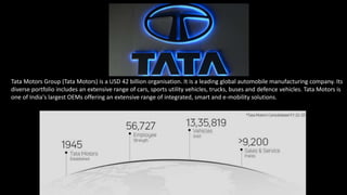 SWOT analysis of tata motors in business environment | PPT