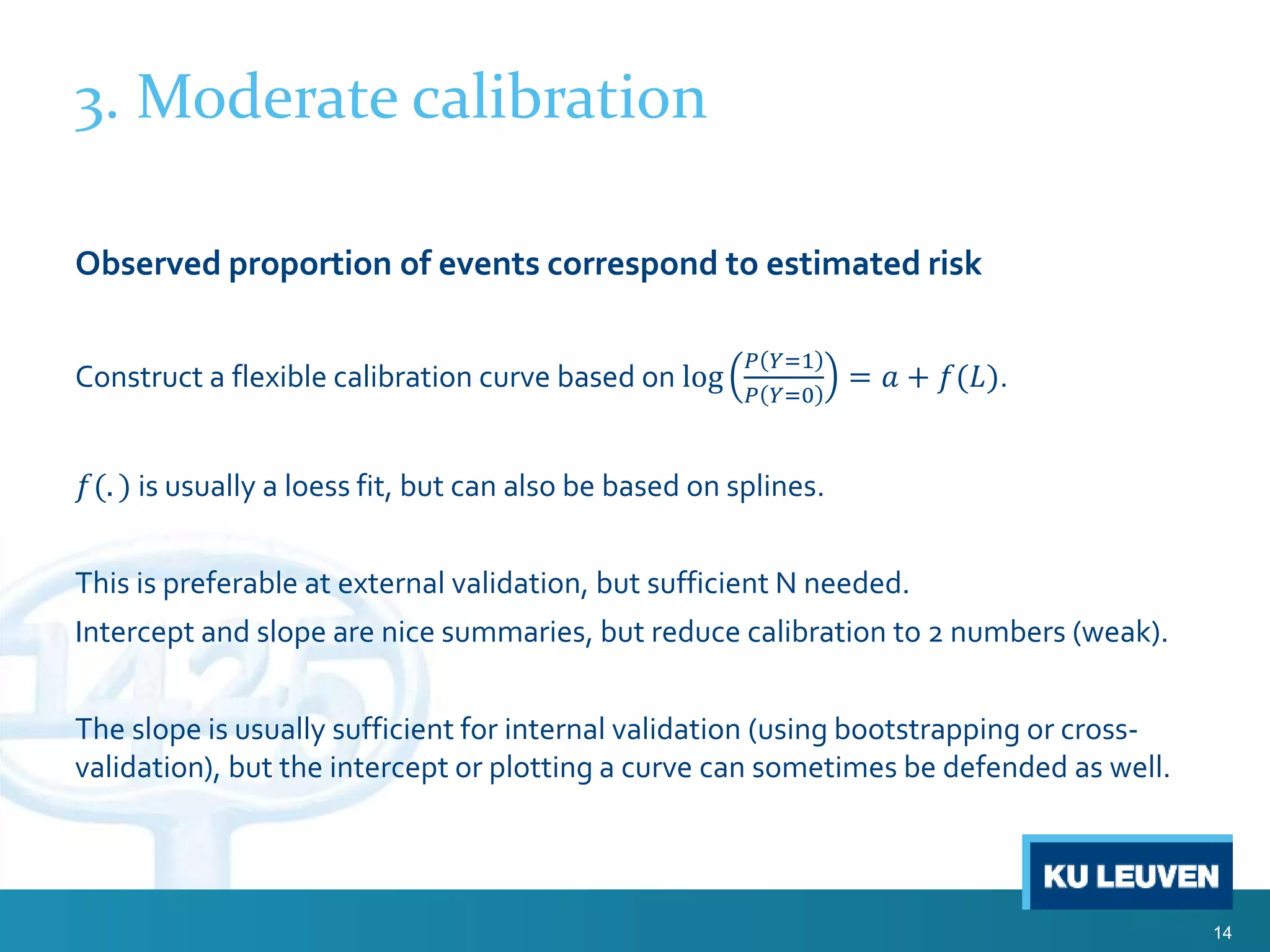 Calibration of risk prediction models: decision making with the lights on or off? | PPTX