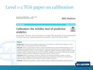 Calibration of risk prediction models: decision making with the lights on or off? | PPTX