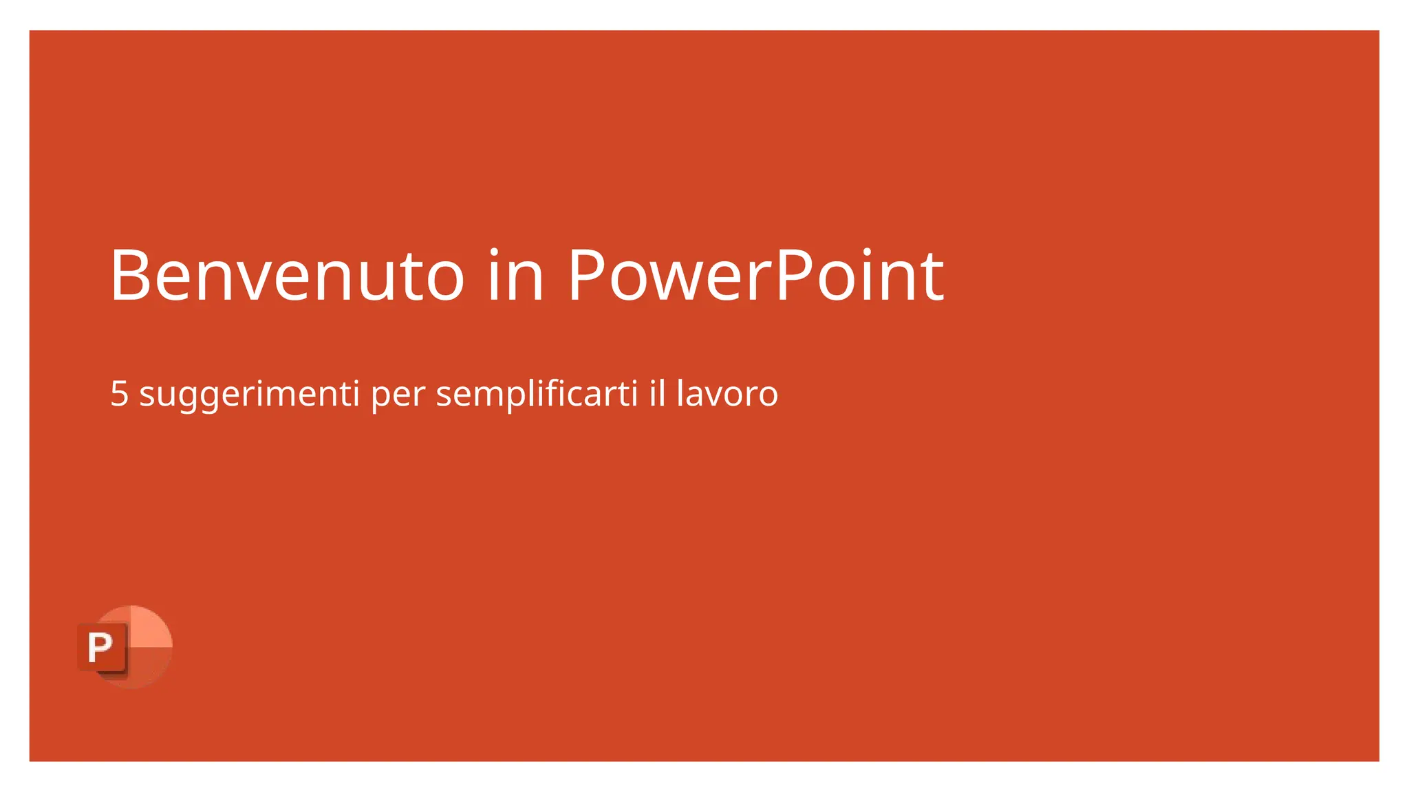 Benvenuto in PowerP............oint.pptx